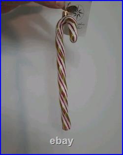 Christopher Radko Candy Cane Minty Twirls Christmas Tree Ornament RARE ...