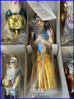 Vtg Christopher Radko Rare 1995 And Snowy Make 8 Ornament, 7 Dwarves ...