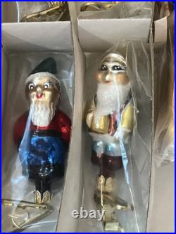 Vtg Christopher Radko Rare 1995 And Snowy Make 8 Ornament, 7 Dwarves ...